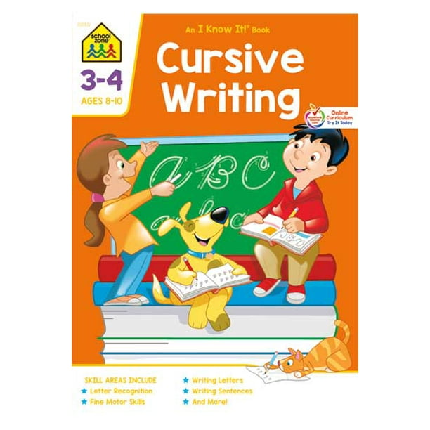 Curriculum Workbook-Cursive Writing - Grades 3-4 - Walmart.com