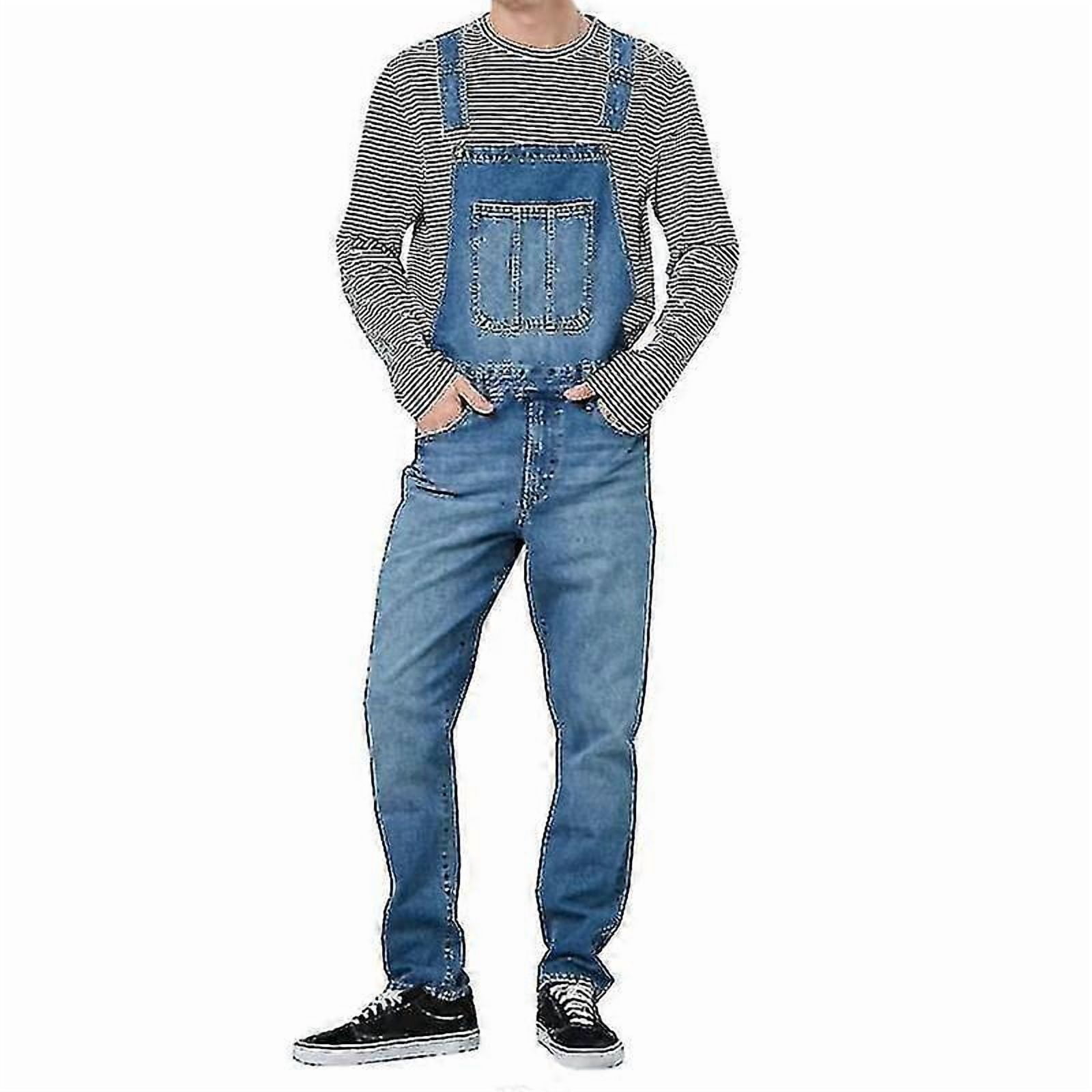 Click here for Vorcoy Denim Overalls Bib Suspenders Pants Dungare... prices