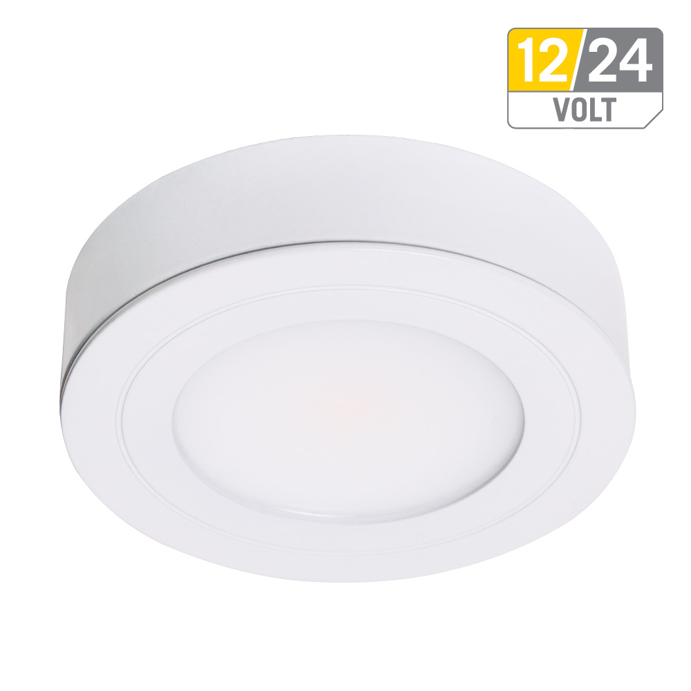 PureVue Dimmable LED Puck Light - Bright White, White Finish - Walmart.com