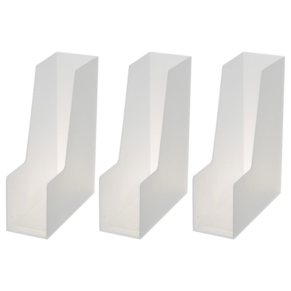 YBM Home Vertical File Bins Organizer Open Front Design for Easy Access ...