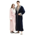 Oksun Full Length Fleece Robe Cozy Plush Long Warm Bathrobe with Waist ...