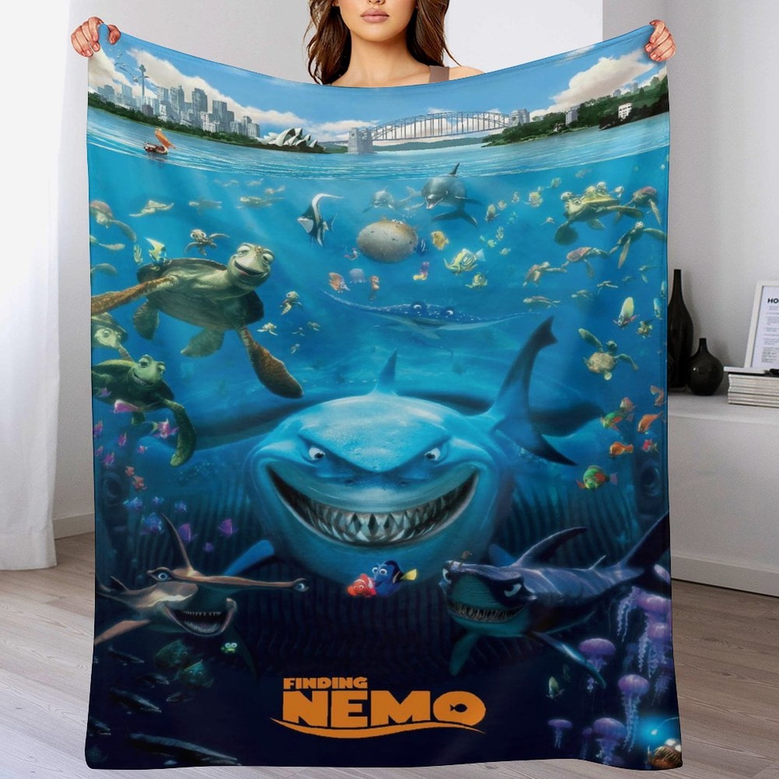 Manta de dibujos animados de Buscando a Nemo, suave y acogedora manta ...