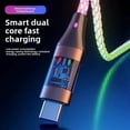 JUJHGRF-RGB USB Type C to Type C Fast Charging Cable Phone Charger High ...