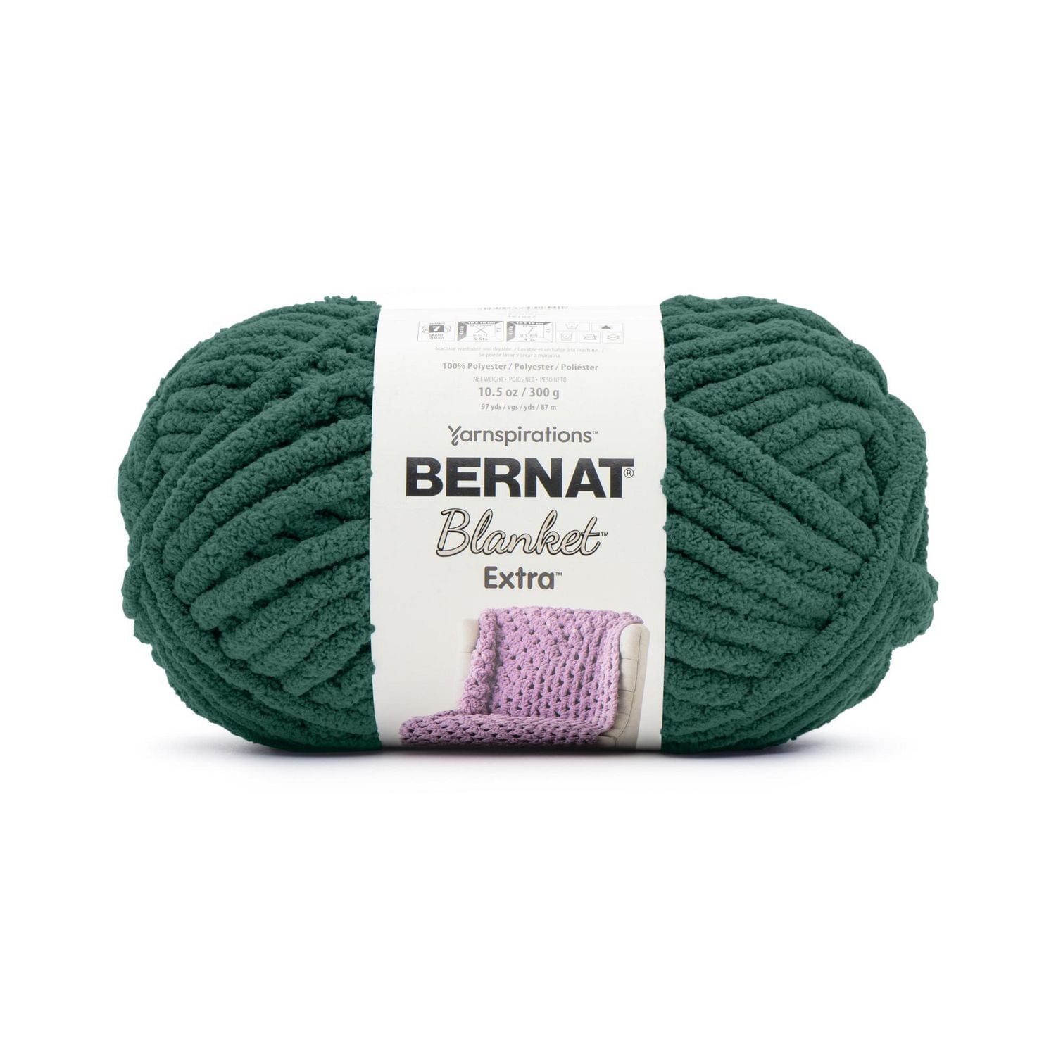 Bernat® Blanket Extra™ Yarn, Polyester #7 Jumbo, 10.5oz/300g, 97 Yards ...