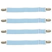 4 Pc Sheet Grippers Bed Elastic Straps Fasteners Clasp Suspender Clips ...