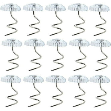 15 Pcs Twist Pins Upholstery Clear Heads Slip Cover Fasteners Headliner ...