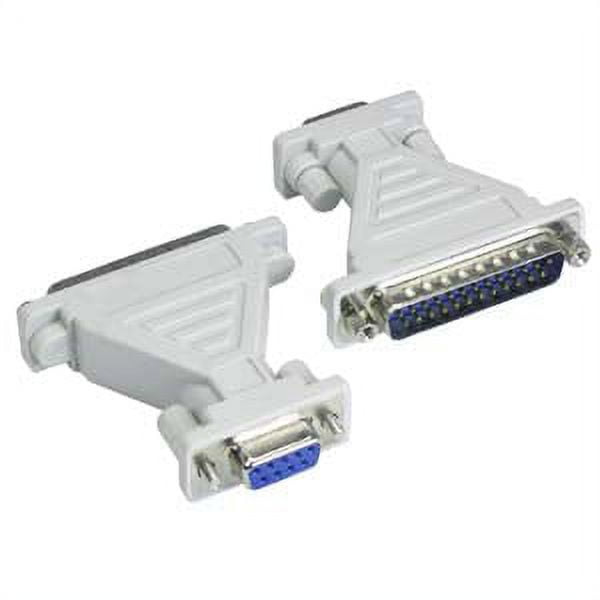 ACCL DB9-F/DB25-M Serial Adapter, Thumbscrew(DB9) / Hex Nut(DB25), 10 ...
