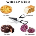 NiHome Pizza Scissors Cutter, Stainless Steel Blades, 2-in-1 Spatula ...