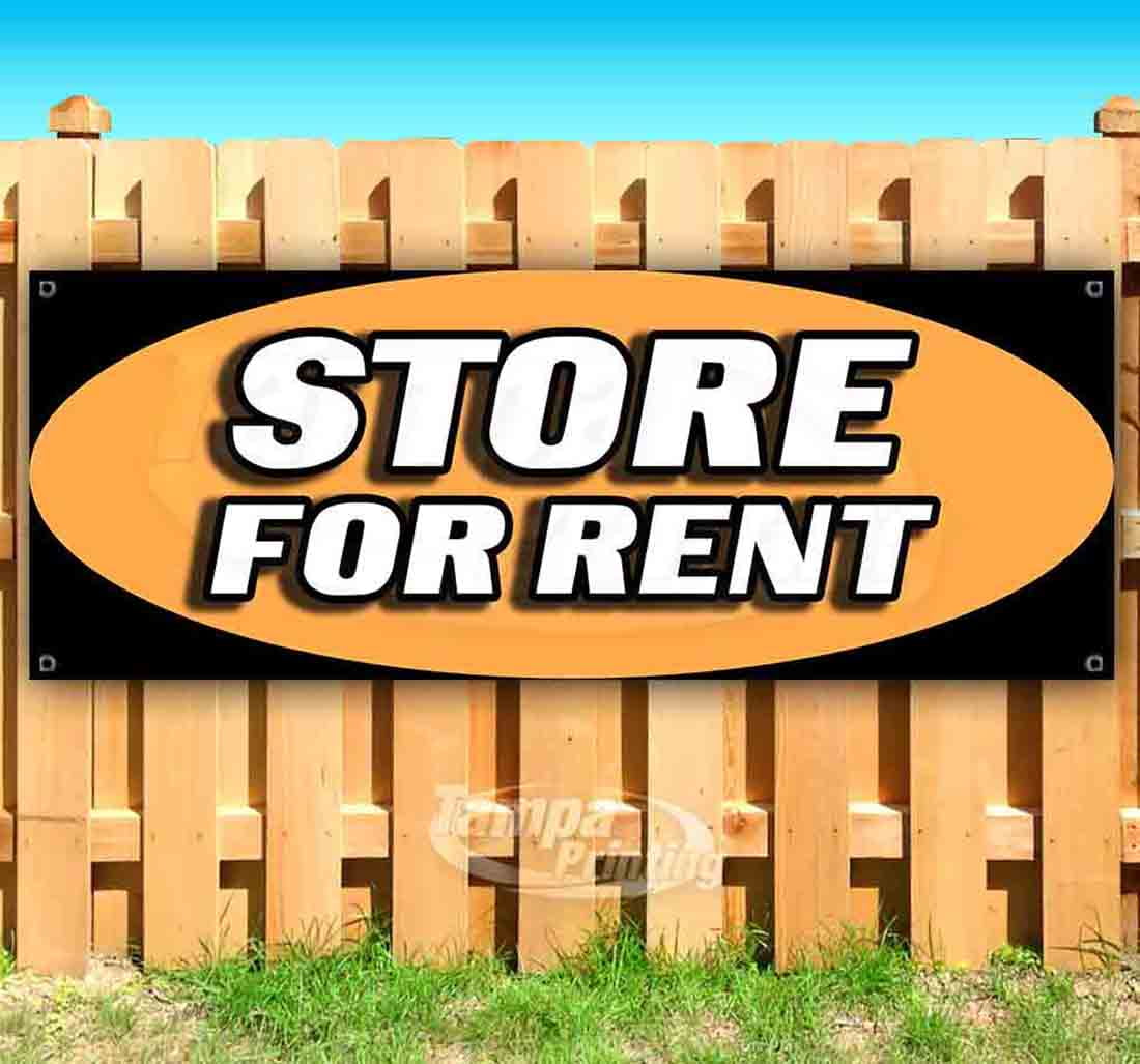Store For Rent 13 oz Vinyl Banner With Metal Grommets - Walmart.com