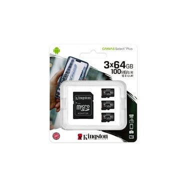 Kingston 32GB microSDHC Canvas Select Plus 100MB/s Read A1 Class 10 UHS-I Memory Card + Adapter ...