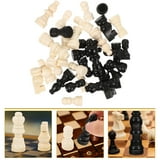 2 Sets Wood Chess Set Mini Chess Set International Chess Pieces Small ...