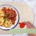 BARTHKIT 4-Pack Faux Leather Placemats - Washable, Heat-Resistant ...