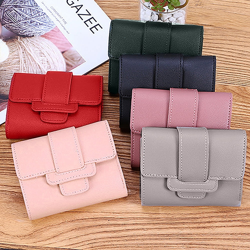 Visland Womens Short Wallet Small Lady Purse Trifold Short Wallet ...