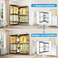 Ulif E4 Wire Garment Rack, Metal Freestanding Closet Organizer and ...