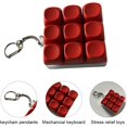 Keyboard Fidget Toy with Keychain Funny Fidget Keyring Stress Relief ...