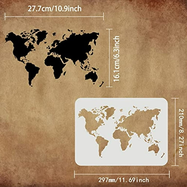 World Map Outline Template