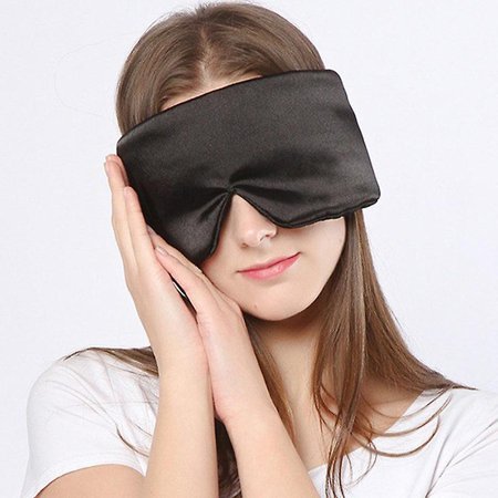 Silk Sleep Mask Eye Mask For Man And Woman With Adjustable Headband ...