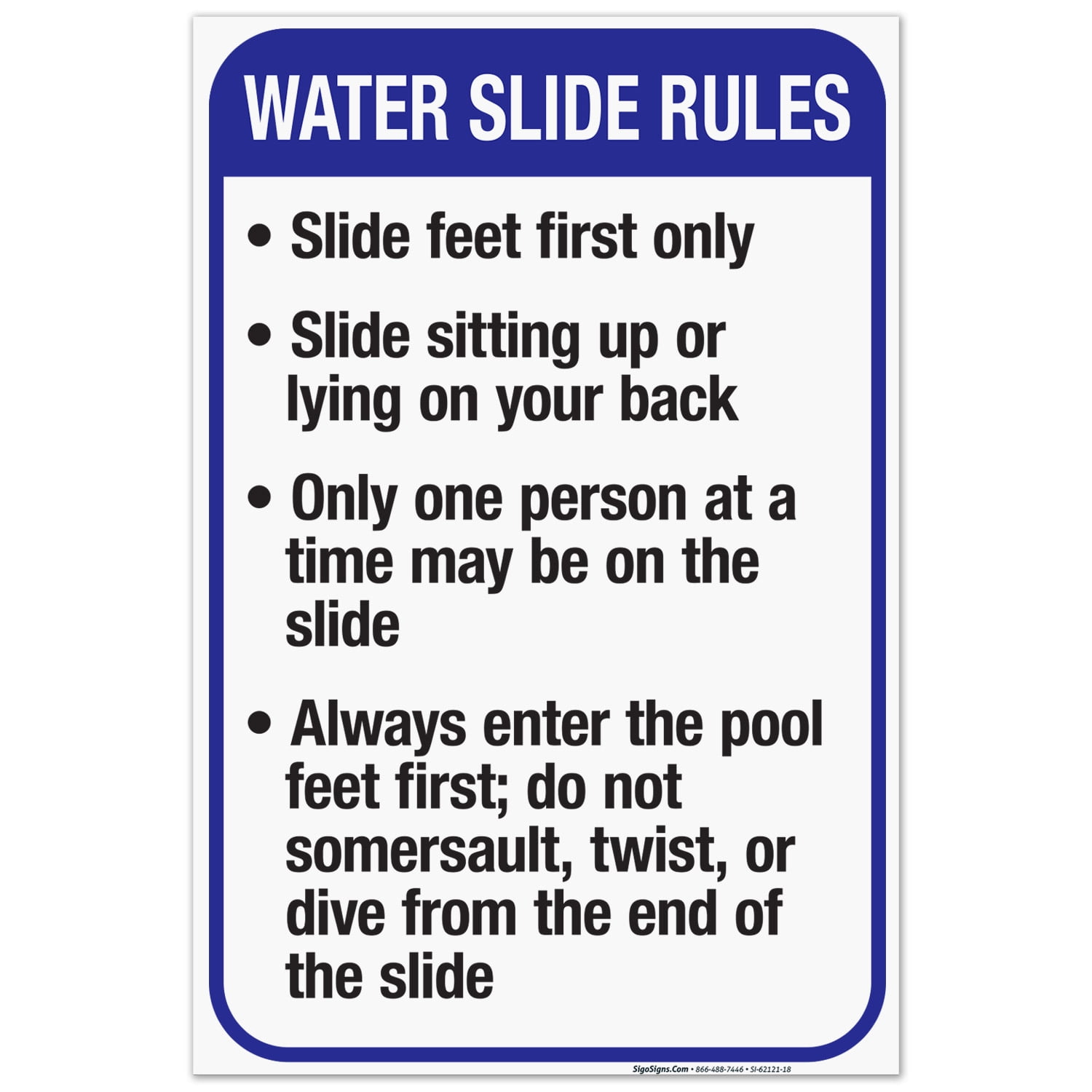 New Mexico Water Slide Rules Sign, Complies With State Of New Mexico ...