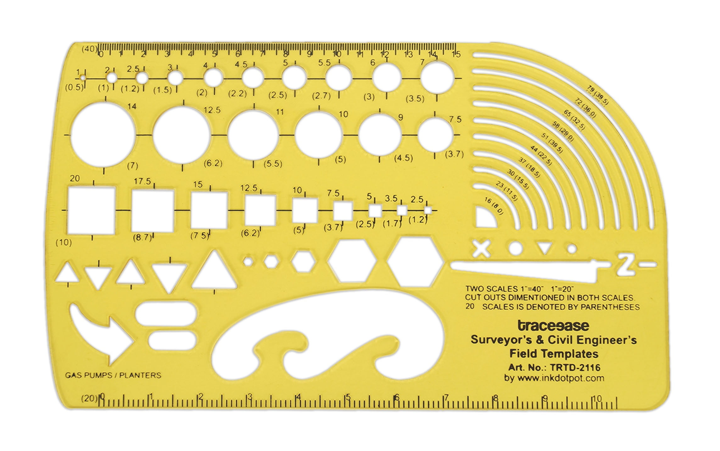 Traceease Geometric Drafting Surveyor's And Civil Engineer's Field ...