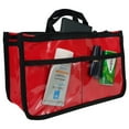 PVC Organizer Cosmetic Badget Insert Purse Organizer, Solid Red ...