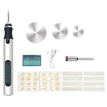 Caffney Electric Engraving Pen Cordless Micro Carving Pen with 3 ...