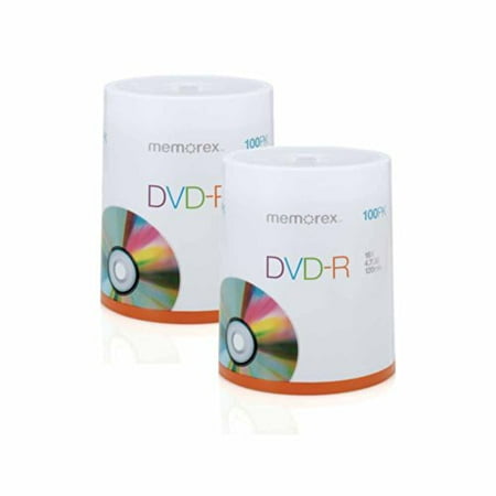 Memorex DVD-R 4.7GB Multipack 2 - 100 Pack Spindles, 200 discs total ...