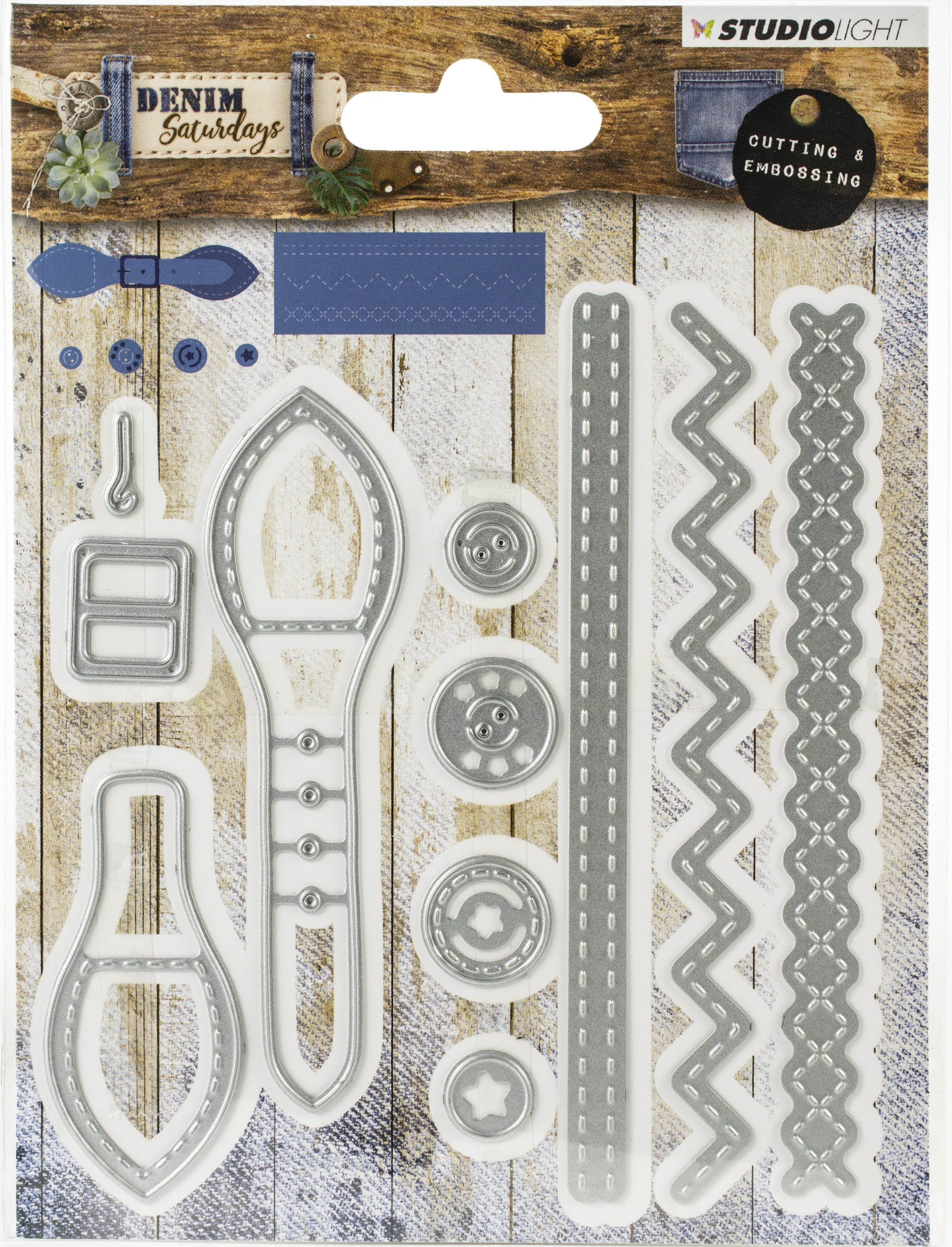 Studio Light Denim Saturdays Cutting & Embossing Die-Nr. 136 | Walmart ...