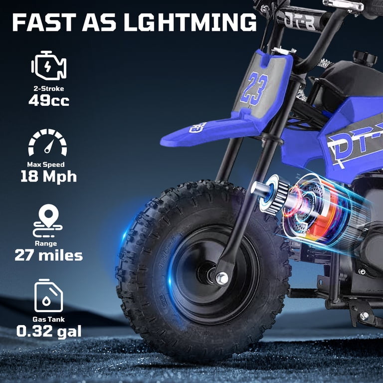 Razor Dirt Bike Mini Kid Dirt Bike - 49cc Gas-Powered, Up To 20mph, EPA ...