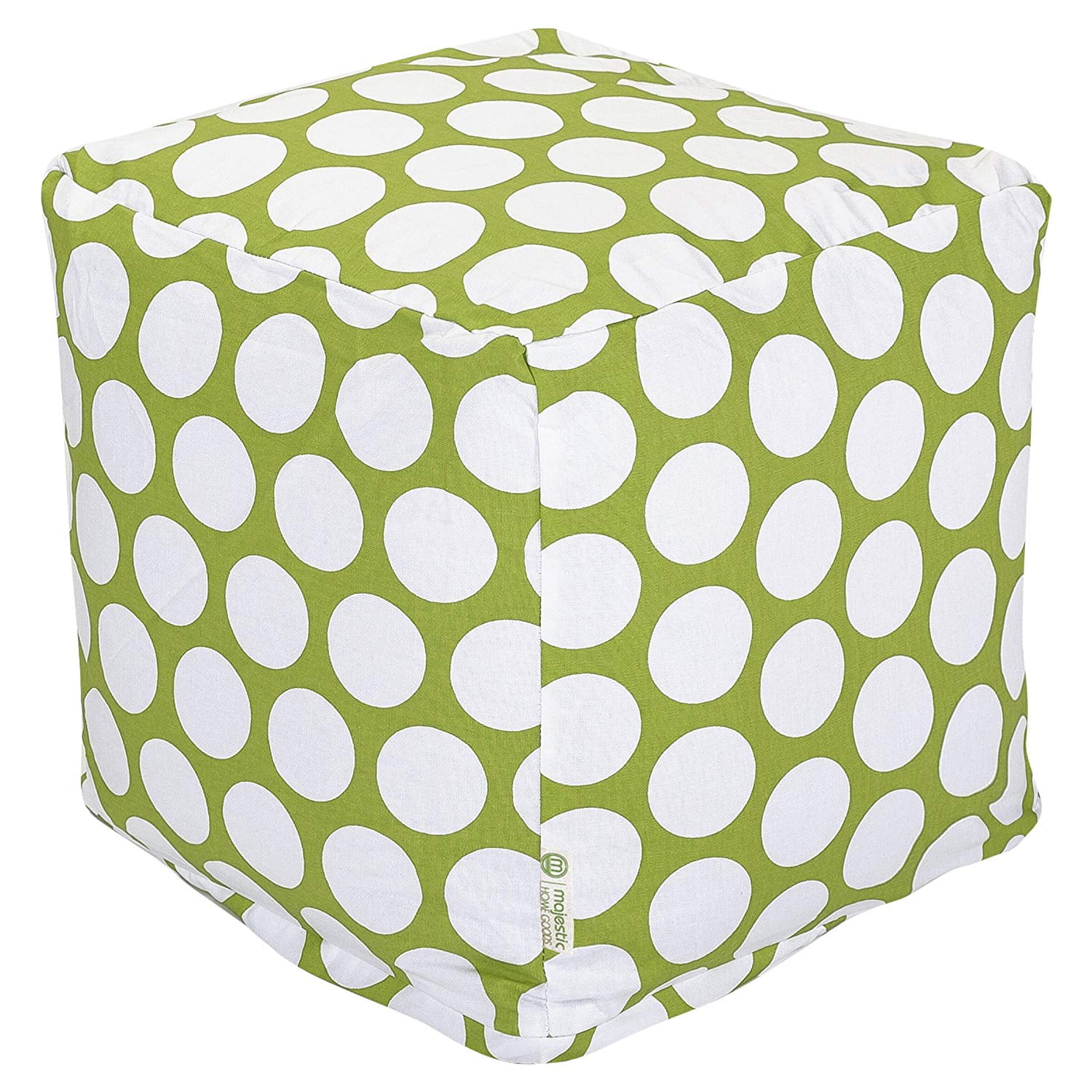 Majestic Home Goods Large Polka Dot Indoor Ottoman Pouf Cube - Walmart.com