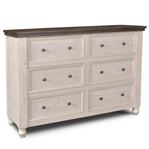 White Distressed Dresser