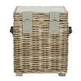 Safavieh Merlie Nautical Rattan Storage Trunk with Side Handle ...