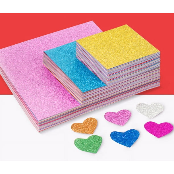 300 hojas de papel flash, bricolaje, papel láser de cera perlada ...