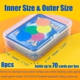 8 Pcs Playing Card Case, Small Clear Box, Plastic Deck Box, Card Deck ...