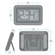Mainstays 4.90" Digital Table and Wall Clock with 12-Hour Display and ...