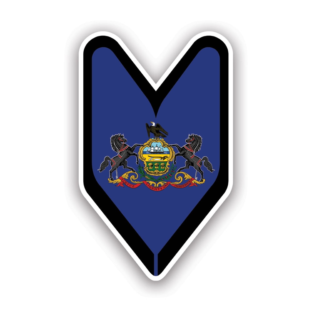 Pennsylvania Driver Badge Sticker Decal - Self Adhesive Vinyl ...