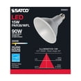 Satco 15w PAR38 LED 60 deg. Beam E26 Medium base 3000k Warm White ...