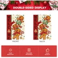 Christmas Gingerbread Man Garden Flag 12x18 Inch Double Sided Outside ...