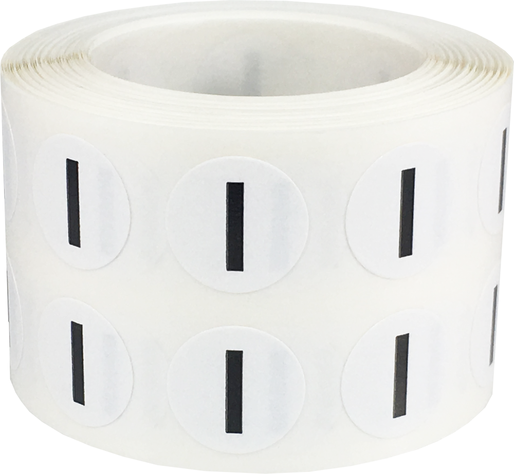 Letter I Inventory Labels .5 Inch Round Circle Dots 1,000 Adhesive ...