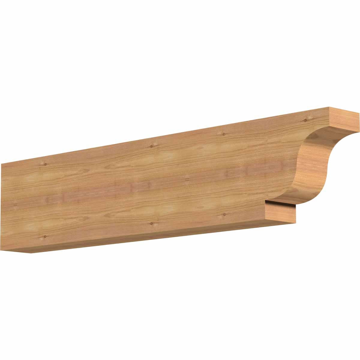 3 1/2"W x 8"H x 36"L Newport Smooth Rafter Tail, Western Red Cedar ...