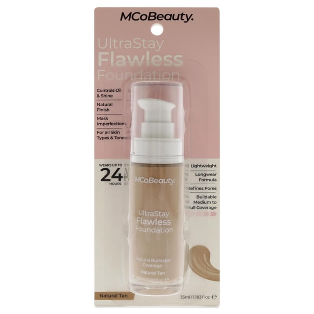MCoBeauty Base UltraStay Flawless Foundation - Bronceado natural 1.18 ...