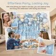 Blue Birthday Decorations Set – Light Blue Confetti Foil Balloons ...