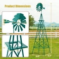 Costway 8 ft Outdoor Windmill, Decorative Weathervane for Garden or ...