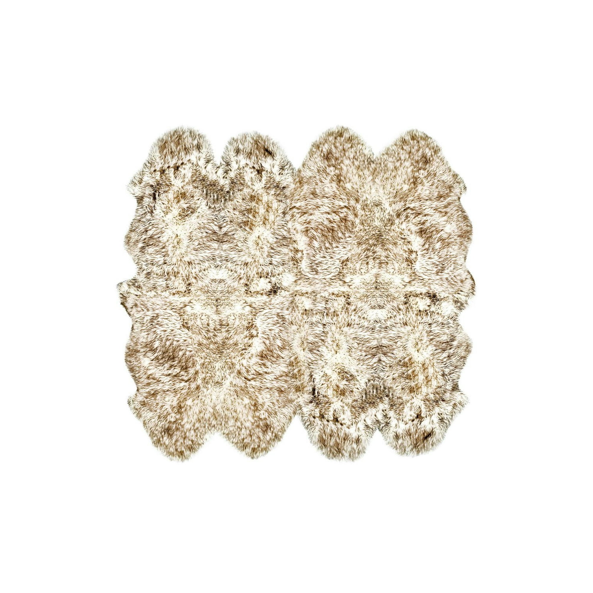 Click here for H-Natural New Zealand Sheepskin Octo Rug 7 X 6 6 F... prices