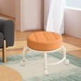 Low Round Roller Seat Stool Movable Mini Stool 360 Degree Rotating ...