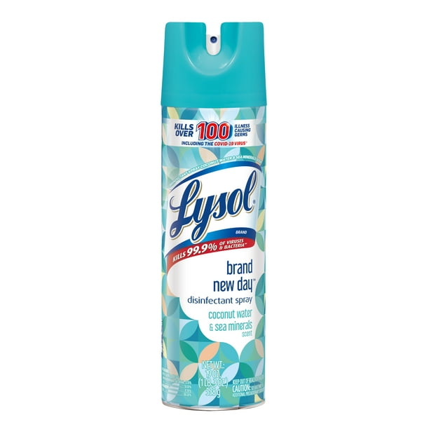 LYSOL Disinfectant Spray - Brand New Day Coconut Water & Sea Minerals ...