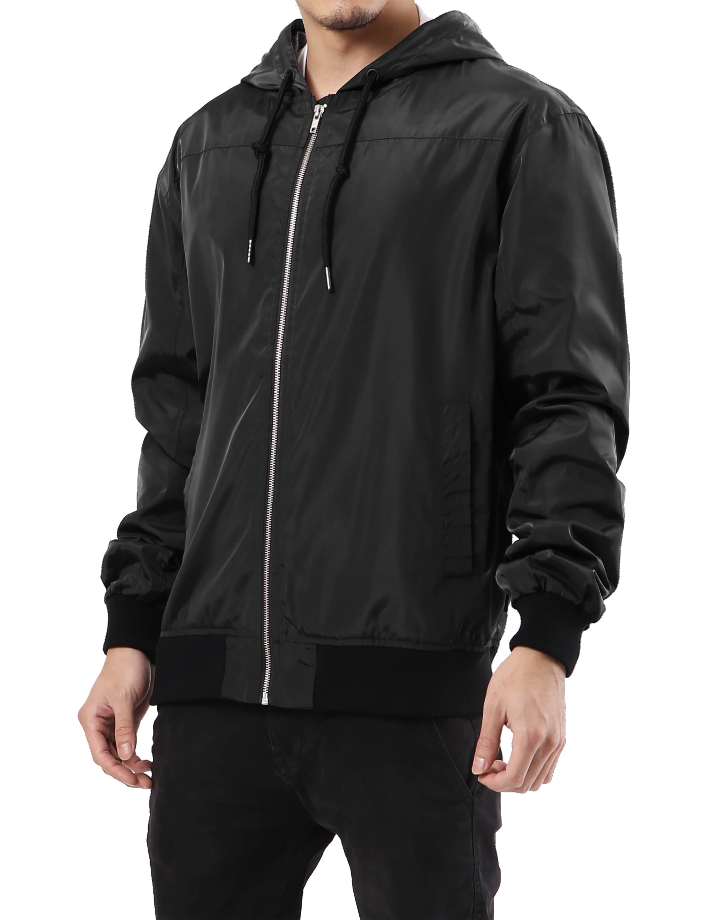 Ma Croix Men's Lightweight Windbreaker Hooded Winter Jacket Performance ...