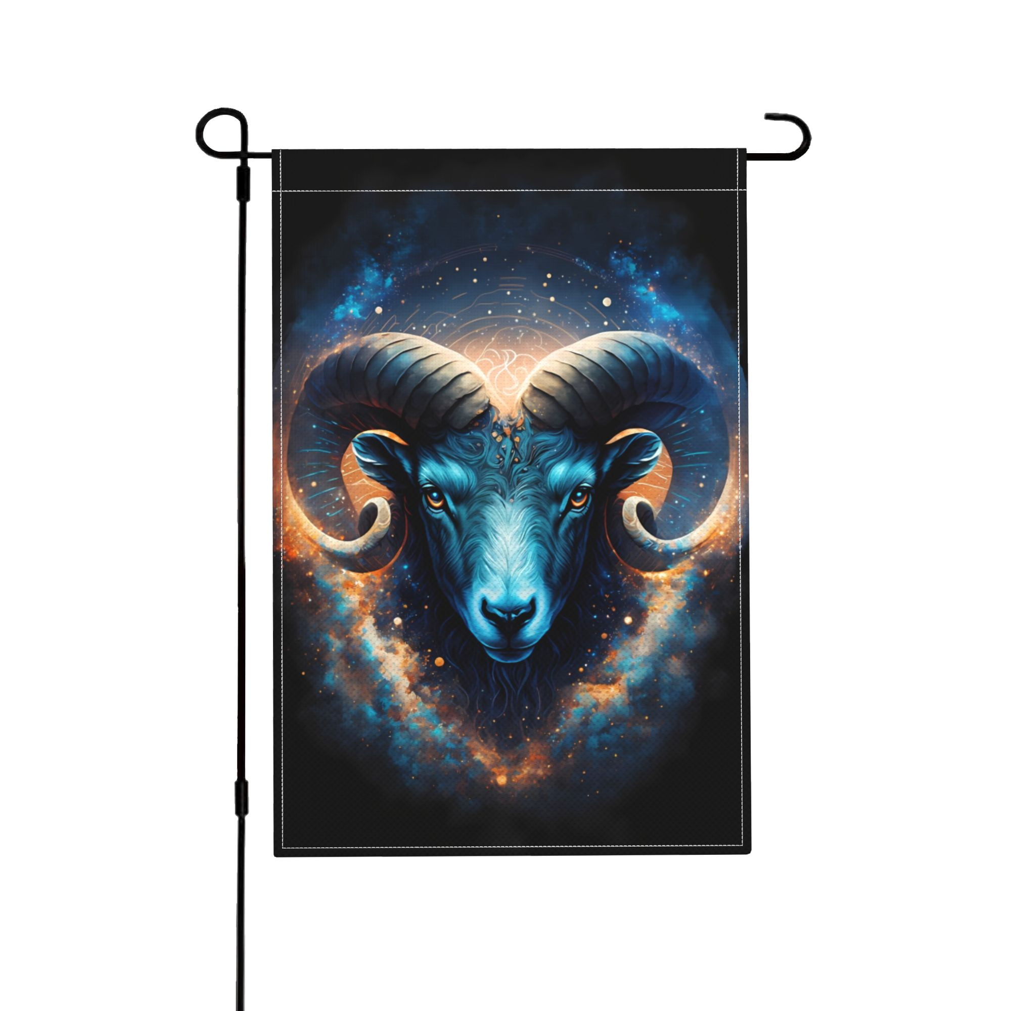 TEQUAN Aries Zodiac Signs Garden Flags, 18 x 12 inch Double Sided Linen ...