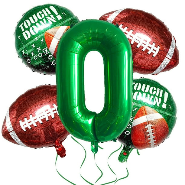 Super Bowl themed party Football aluminum balloon set Sports birthday ...