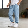 KEXE Toddler Linen Pants Kids Boys Casual Jogger Pants Multi-color ...