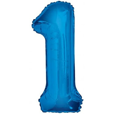 Giant Red Number 1 Foil Balloon 34" - Walmart.com